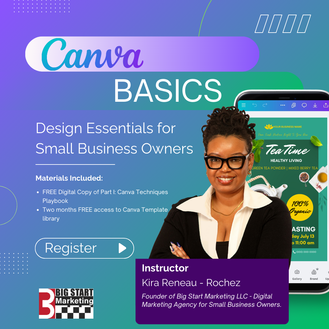 Canva Basics: Design Essentials for Small Business Owners - Big Start ...